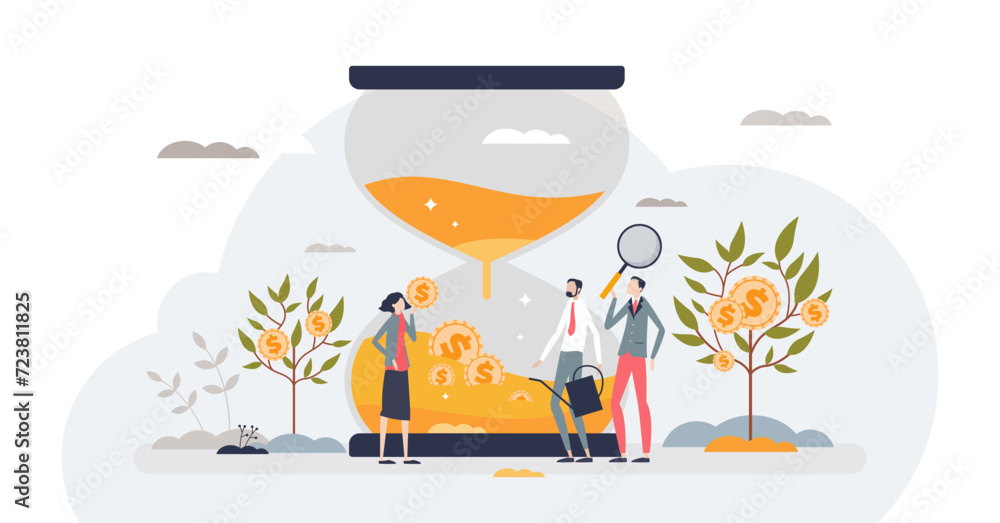 Investment growth over time and passive money income tiny person ...