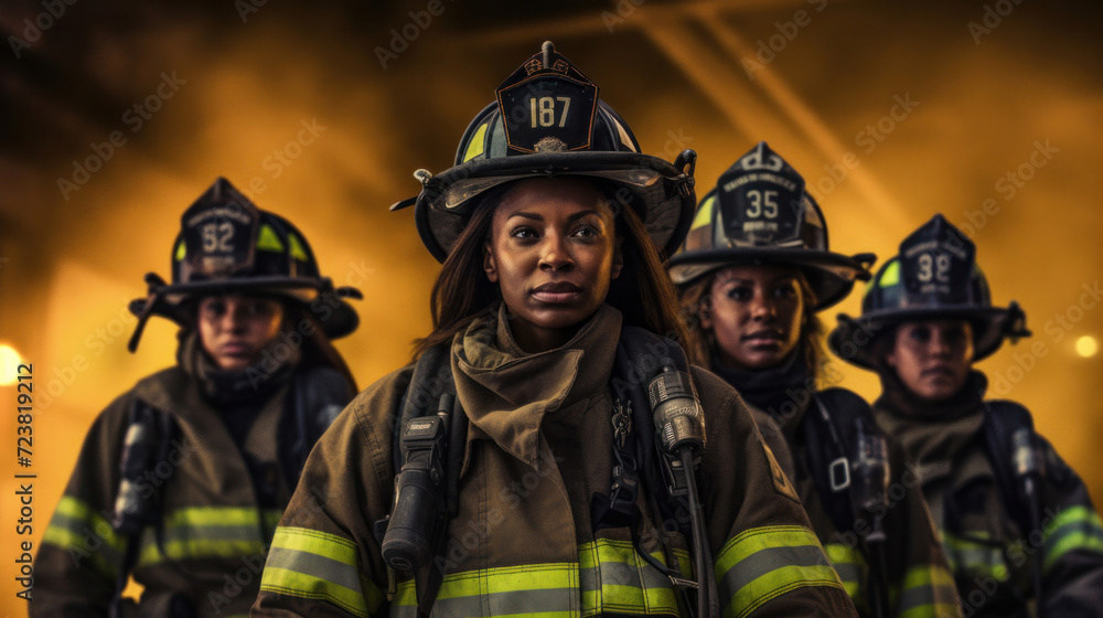 A group of dedicated firefighters, with a strong female leader at the ...