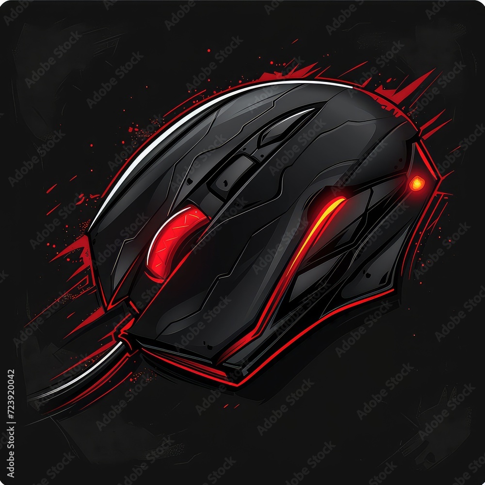 Vector Logo of Mouse, Illustration Stock Illustration | Adobe Stock