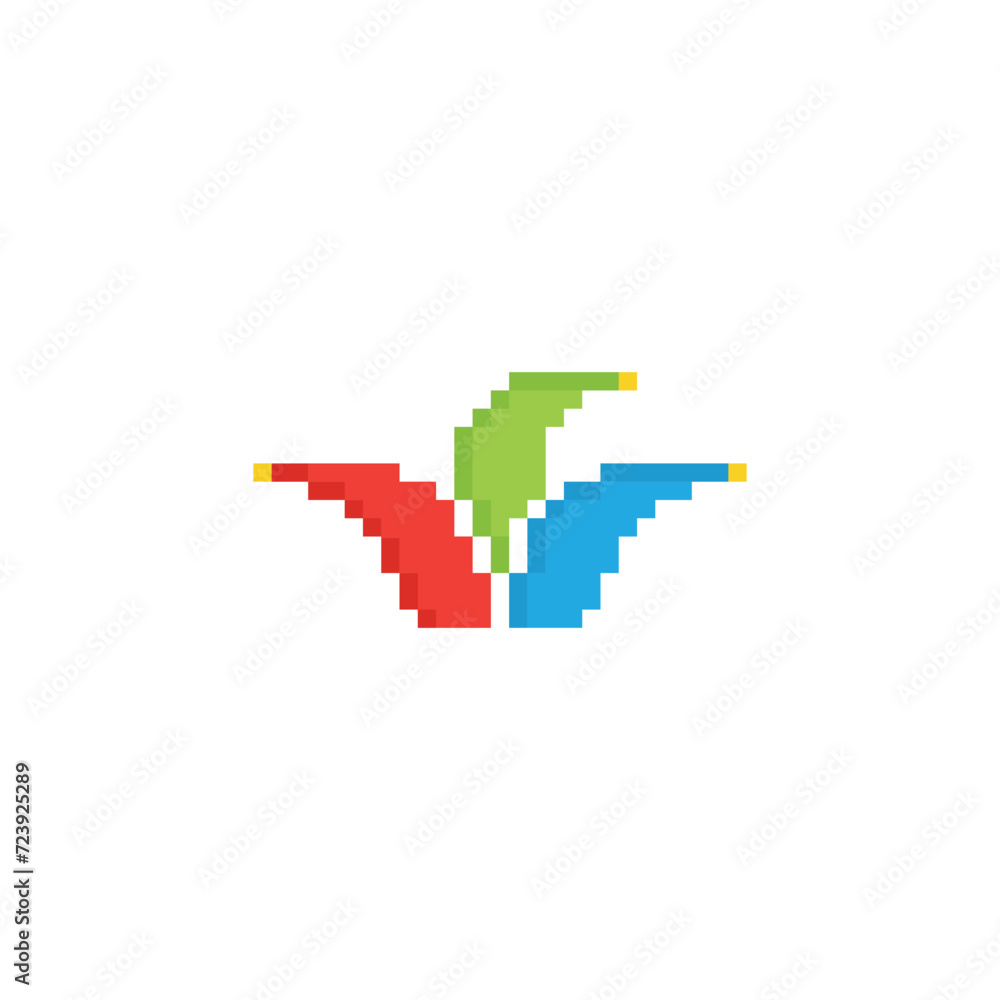 pixel jester hat icon. Vector pixel art joker hat 8 bit for game ...