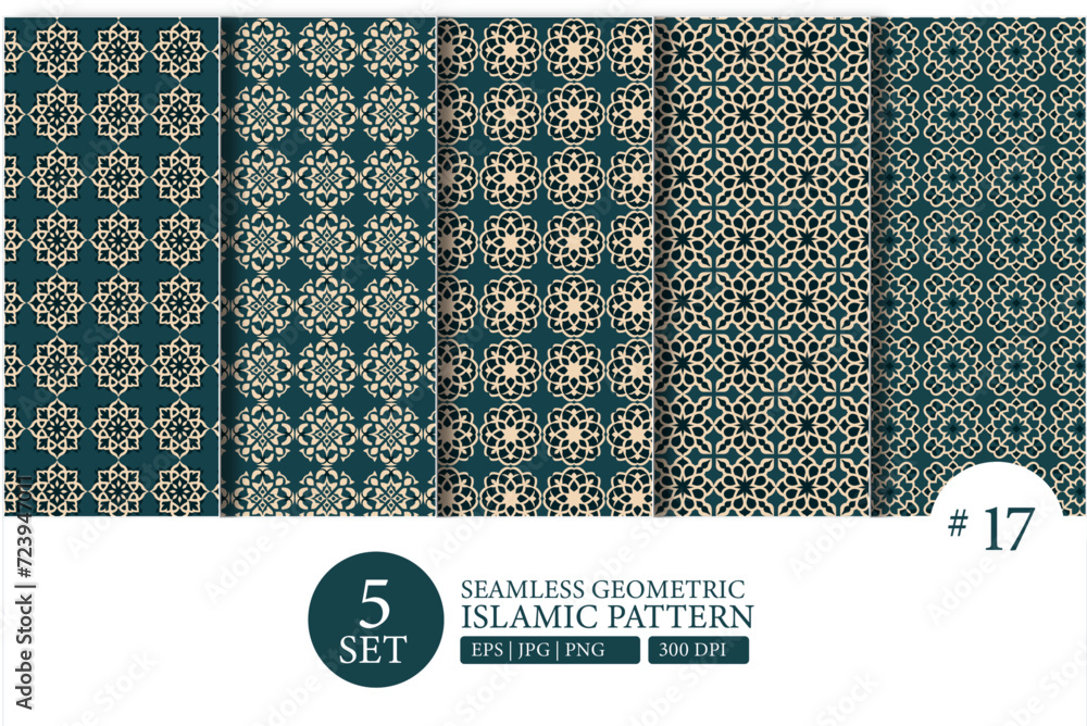 Big set of different vector ornamental seamless patterns. Collection of ...