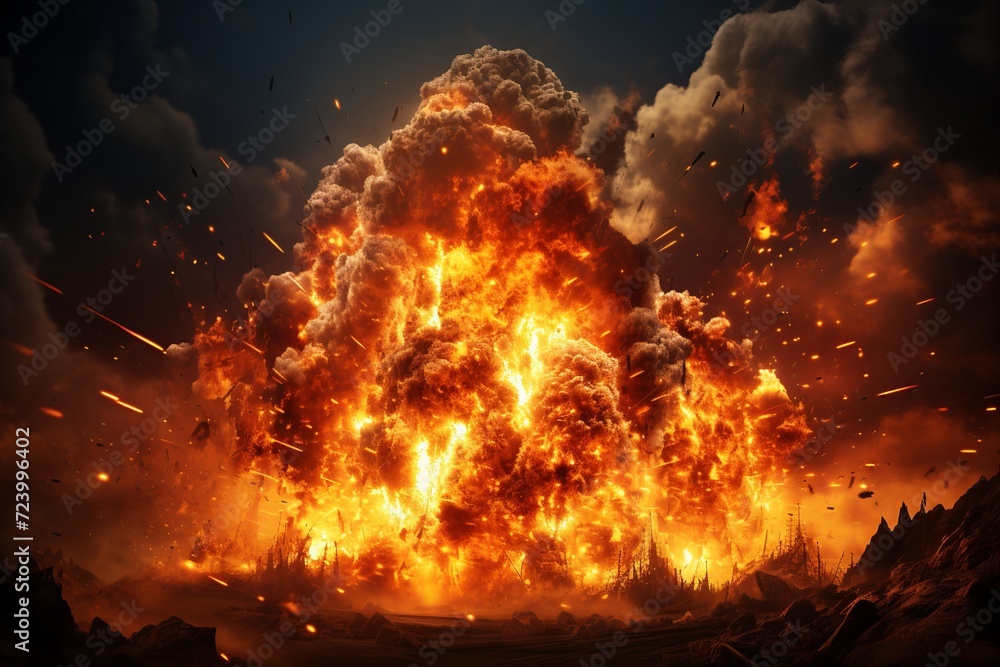 Unleash the power of explosive visuals with our extensive collection of ...