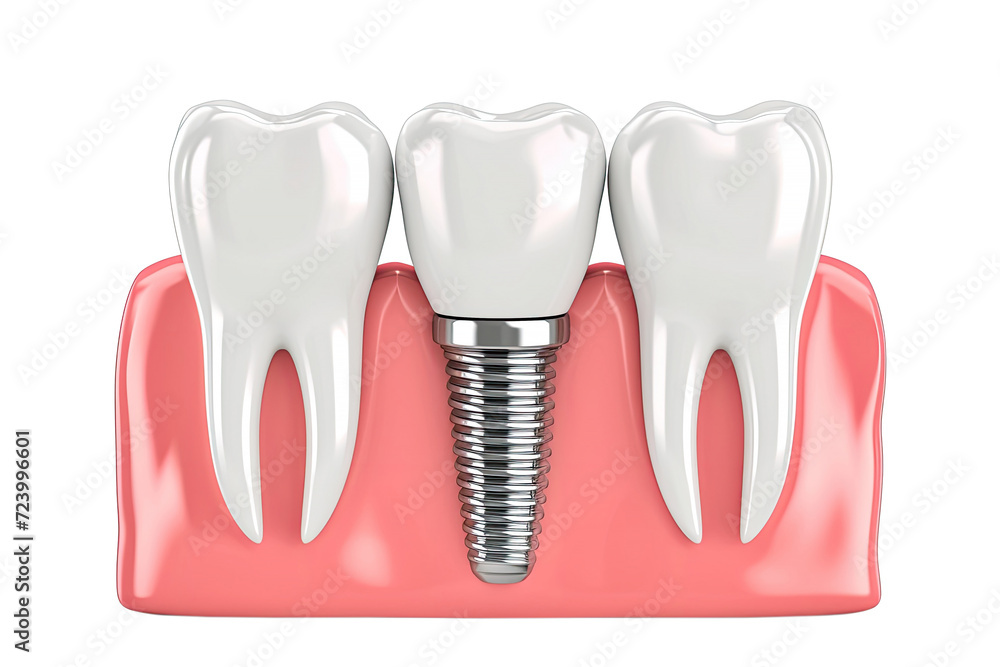 Implants and dental bridge with for installation and preserves isolated ...
