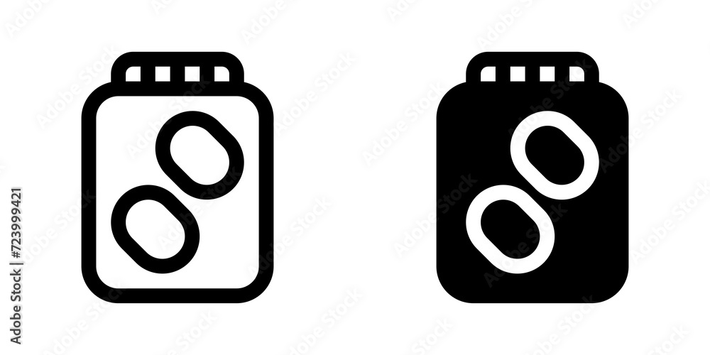 Editable pickle jar vector icon. Part of a big icon set family. Perfect ...