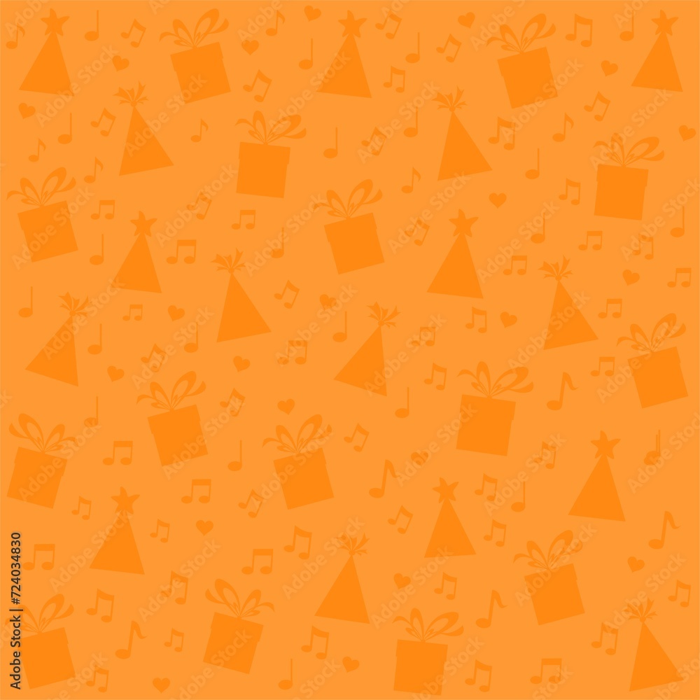 Birthday Seamless pattern. Celebratory background. Holiday Wallpaper ...