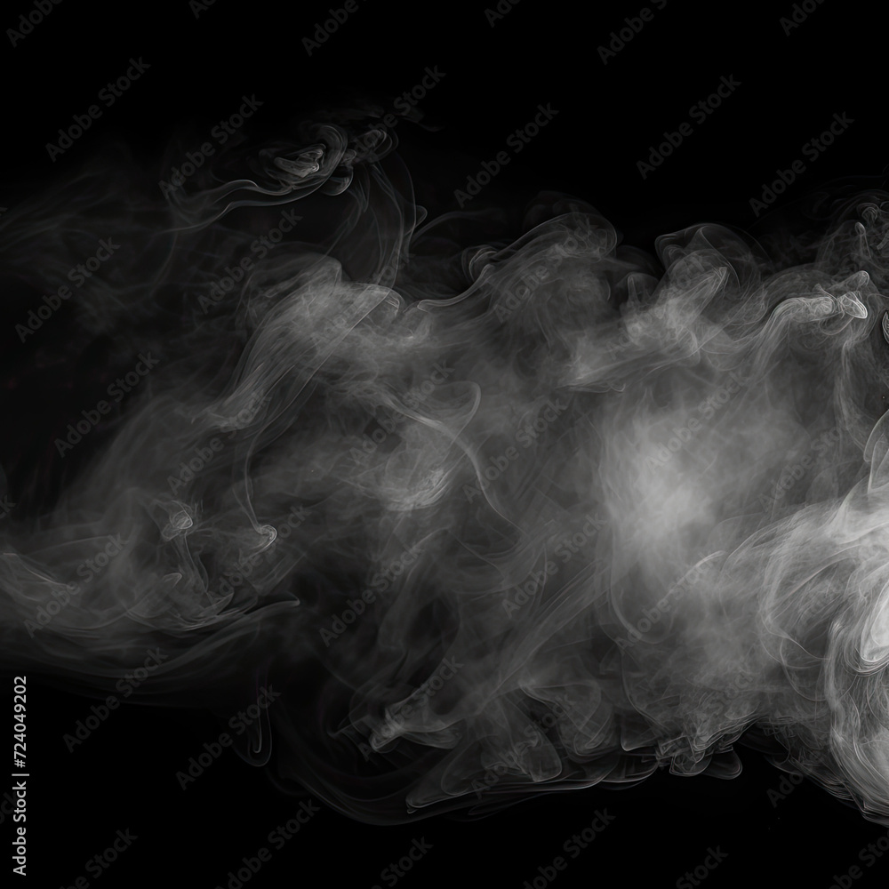 Smoke black ground fog cloud floor mist background steam dust dark ...