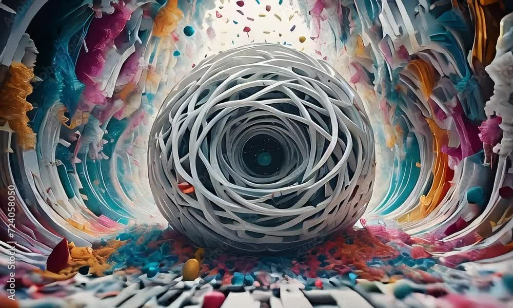 Chaos Unveiled: The Palette of Colors in Abstract White Noise Stock ...