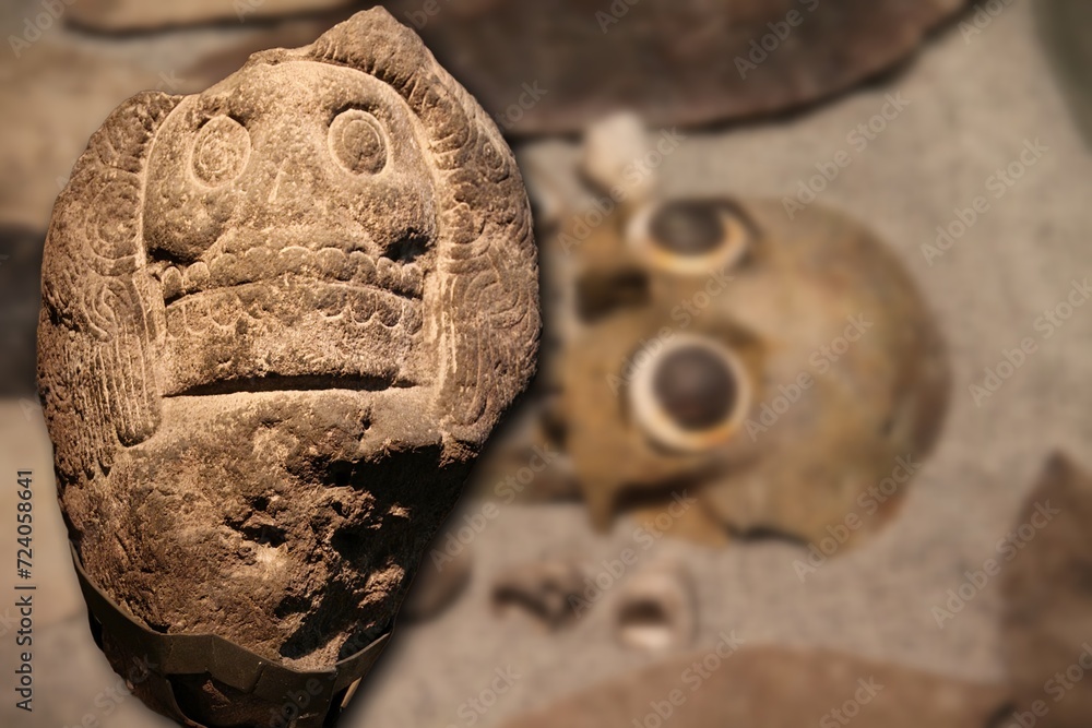 Mictlanteculhtli (lord of Mictlan), according to Aztec mythology, was ...