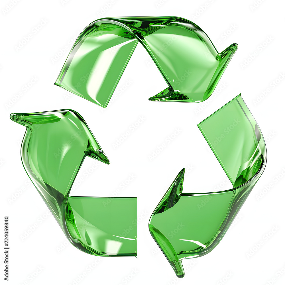 Recycling symbol (the chasing arrows) isolated on white background, png ...