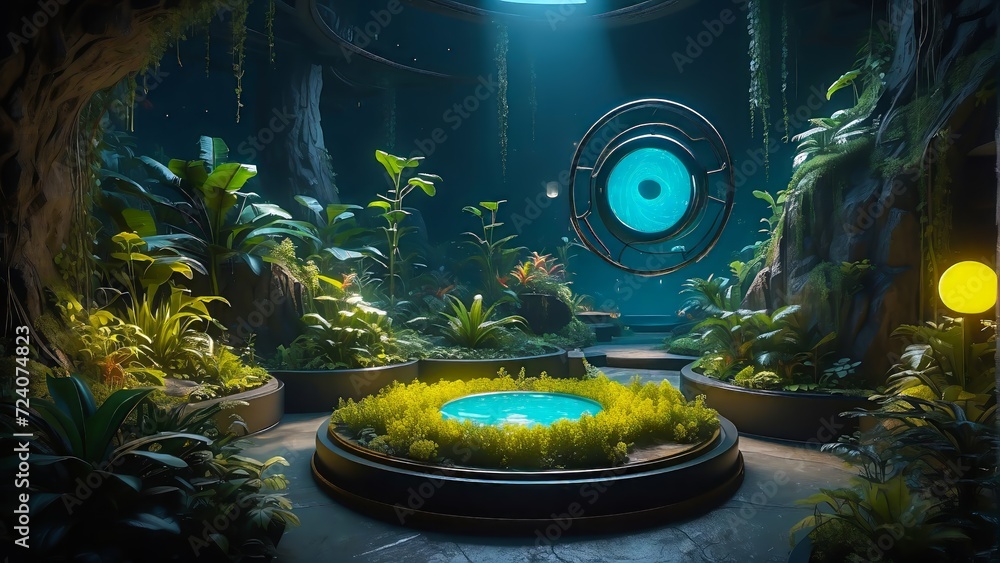 Abstract Illustration of a Star Gate to Another World. Otherworldly ...