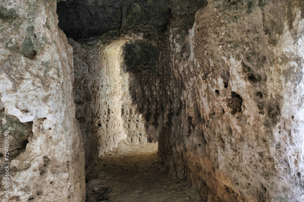 Prehistoric caves in the Murgia Materana reserve (Matera Italy) dating ...