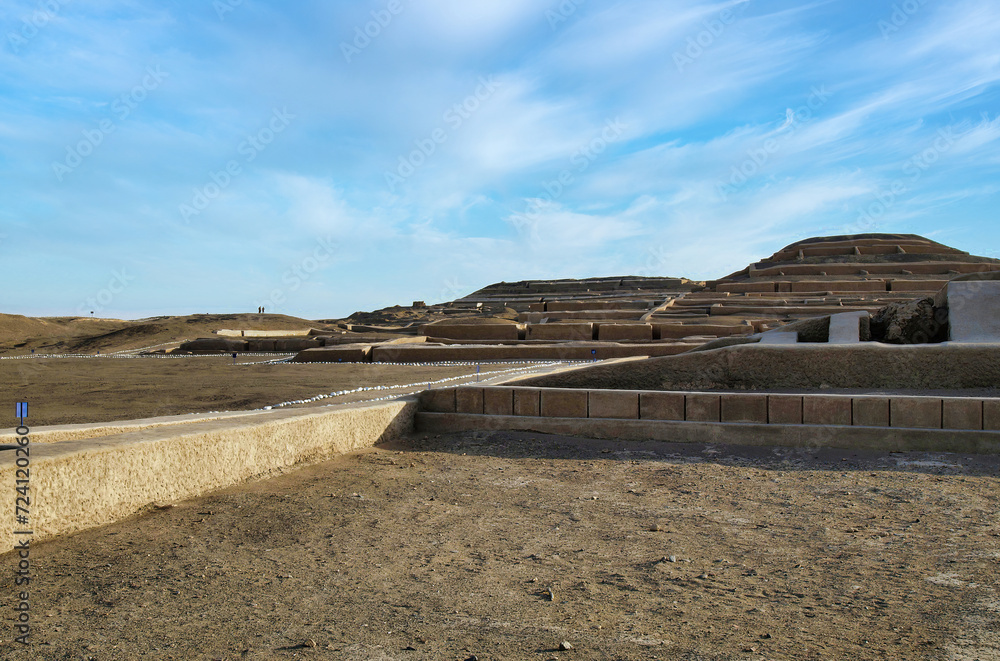 Nazca Pyramid at Cahuachi Archaeological Site in Peru's Nazca Desert ...