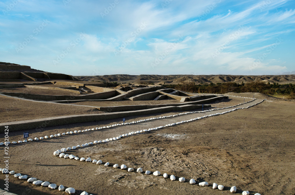 Nazca Pyramid at Cahuachi Archaeological Site in Peru's Nazca Desert ...