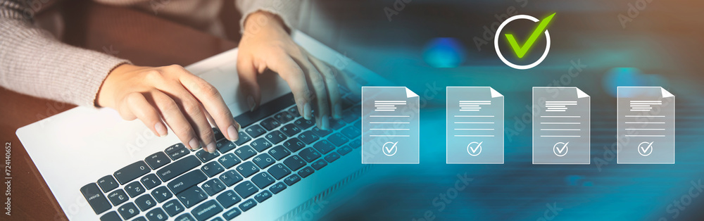 Document management system DMS. Assessment form Stock Photo | Adobe Stock