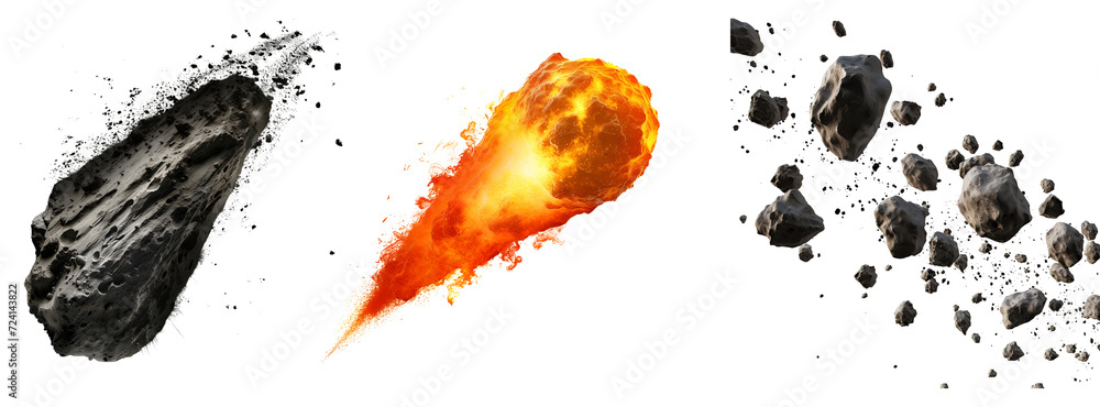 Fire Meteor, Comet, and Stone amidst a Set of Meteor and Swarm of ...