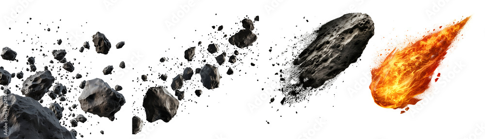 Comet, Stone, Fire Meteor: A Set of Meteor and Swarm of Asteroids ...