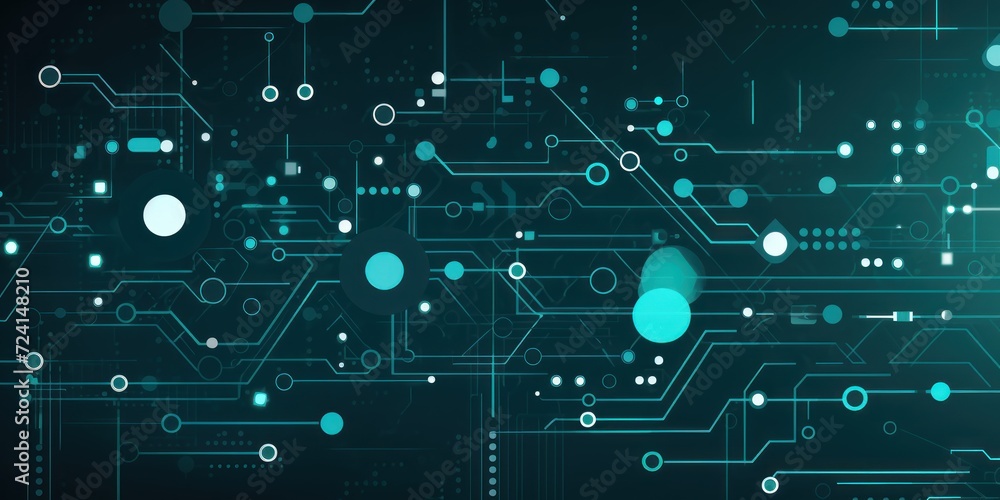 teal smooth background with some light grey infrastructure symbols and ...