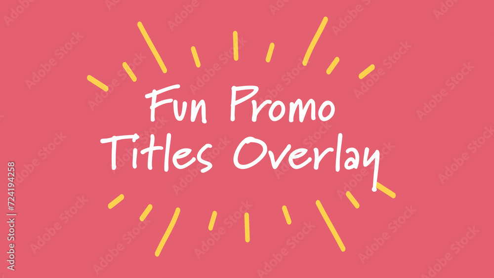 Fun Overlay Titles With Embellishments Stock Template | Adobe Stock