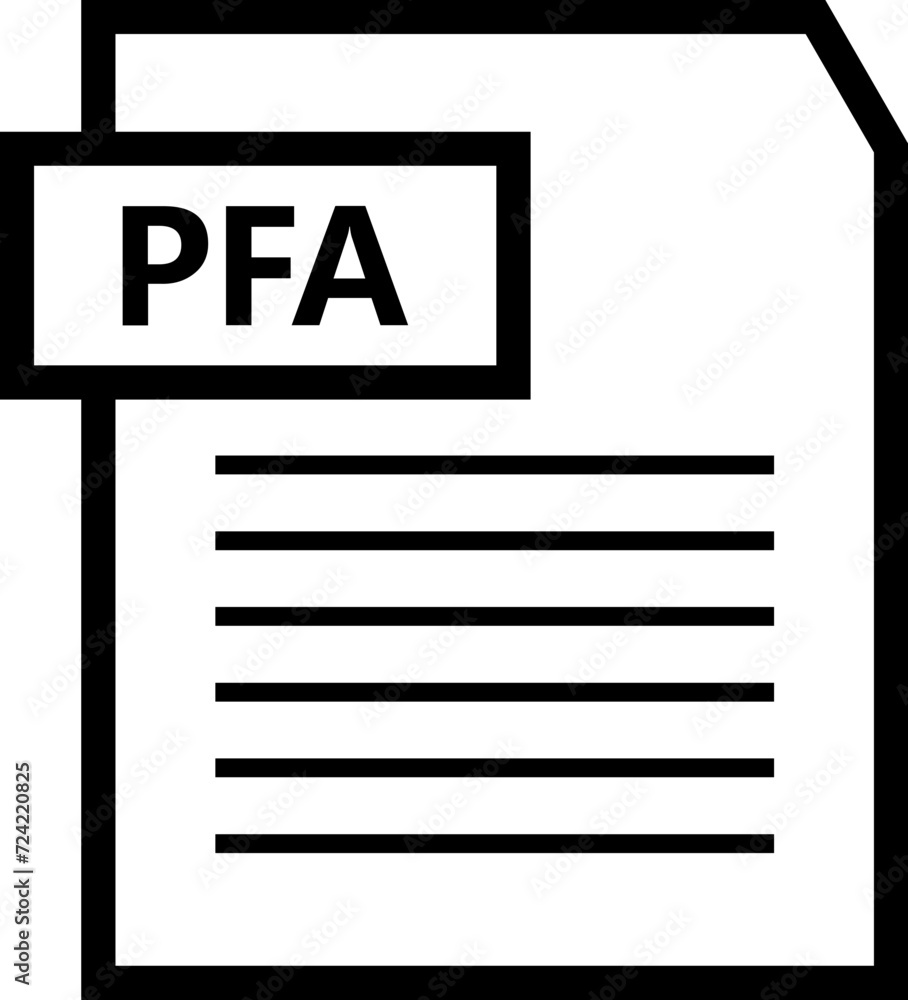 Pfa files Stock Vector | Adobe Stock