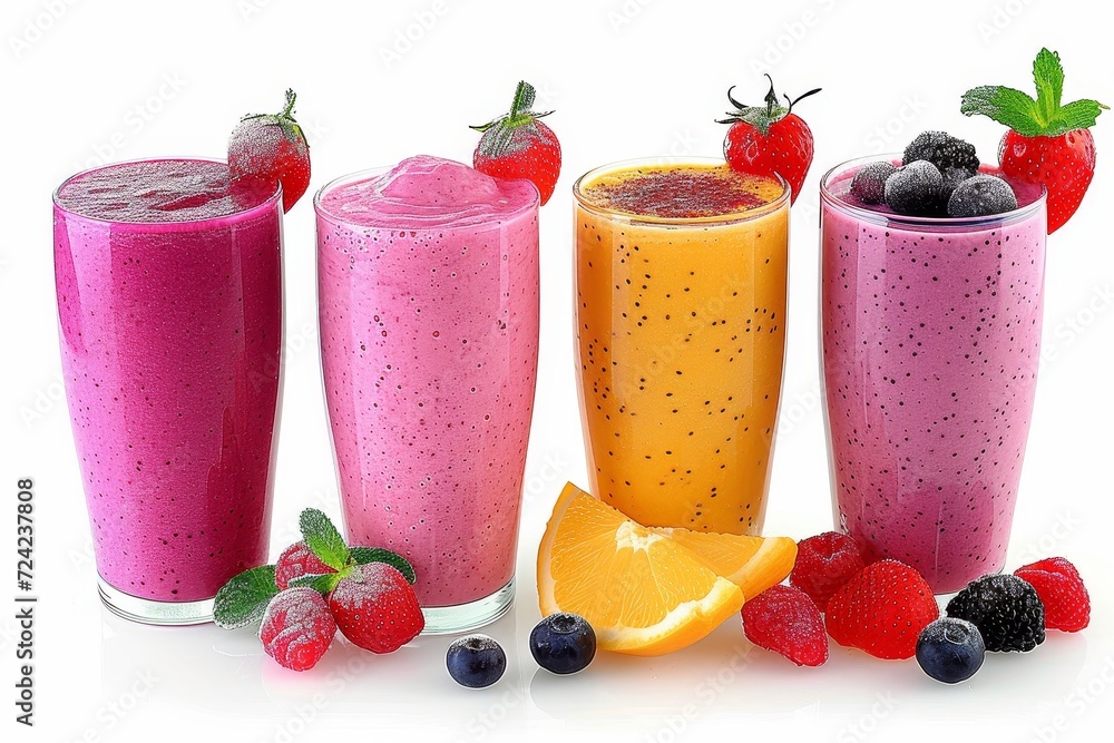 An array of vibrant, thirst-quenching drinks bursting with the flavors ...