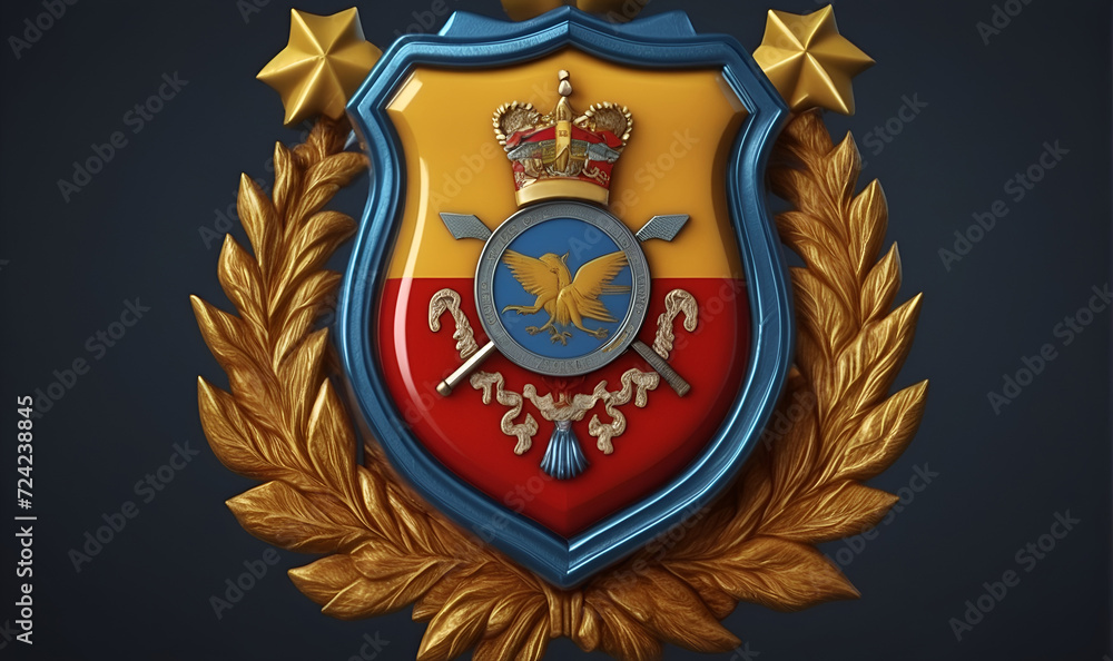 The coat of arms is fictitious, the coat of arms of a non-existent ...