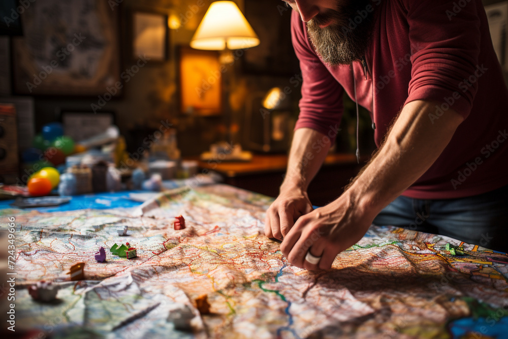 fresh and pure human with idea of navigating and finding direction ...