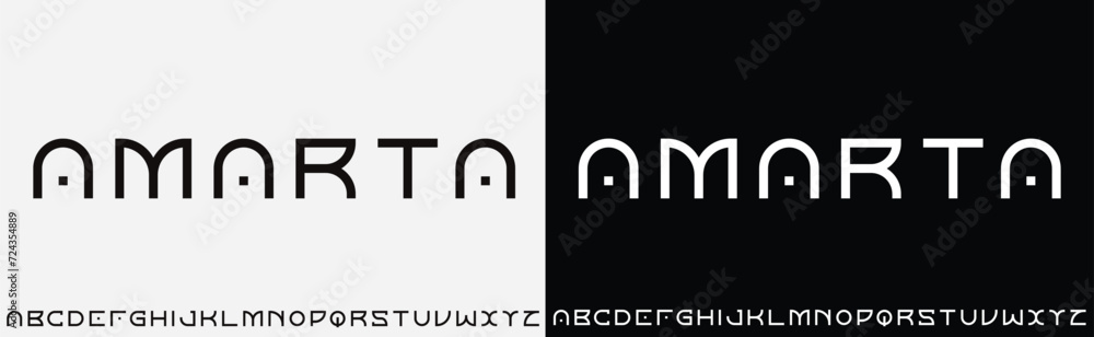 Vecteur Stock Modern Bold Font. Upper case Lower case Typography urban ...