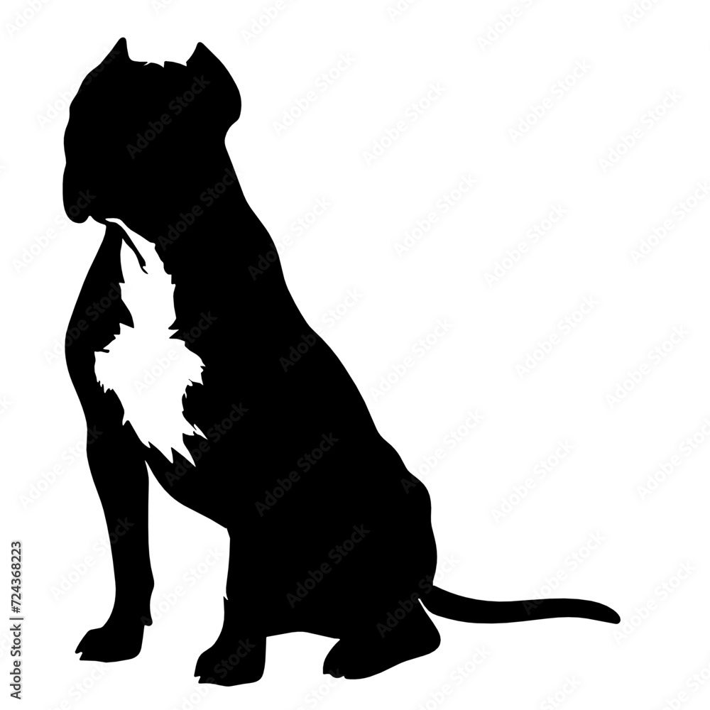 Pitbull, Dog, Pet, Pitbull Svg Outline, Pitbull Svg, Pitbull Svg Line ...
