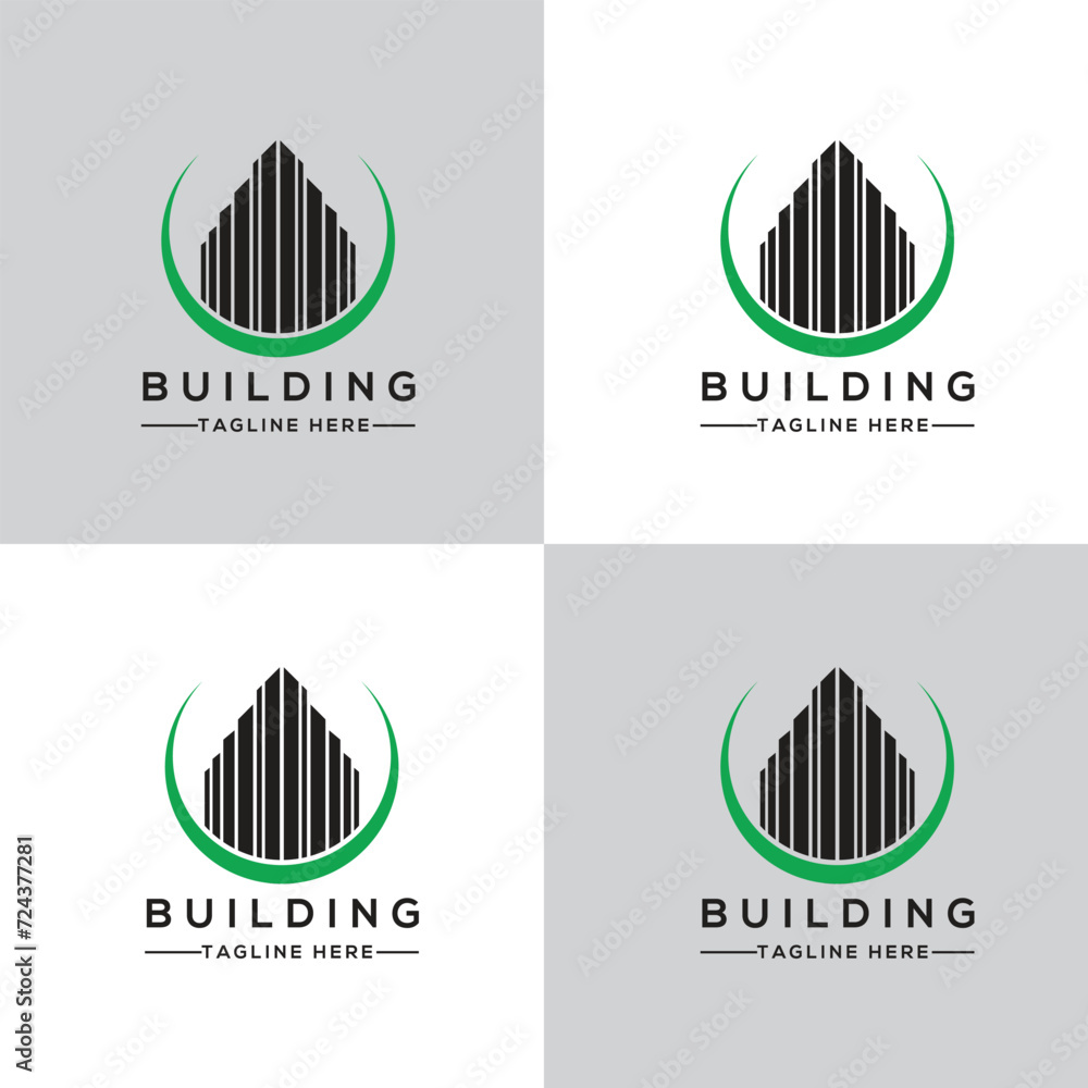 Vector Set off bilding logos, architecture structureReal Estate Stock ...