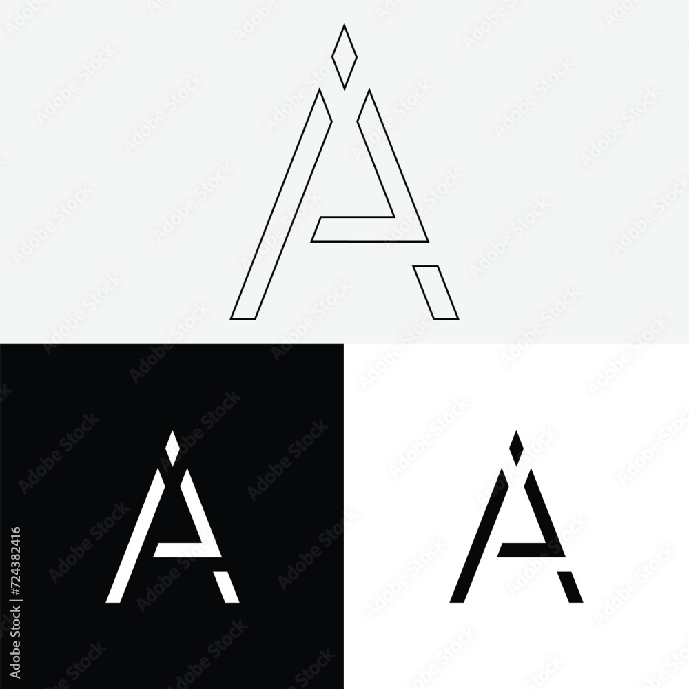 A Creative Latter Logo Design. Minimal Latter Logo, Vector Illustration ...
