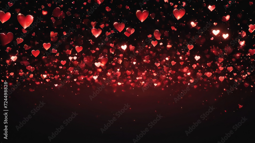 Heart background, Love hearts particles wallpaper, Wedding hearts ...
