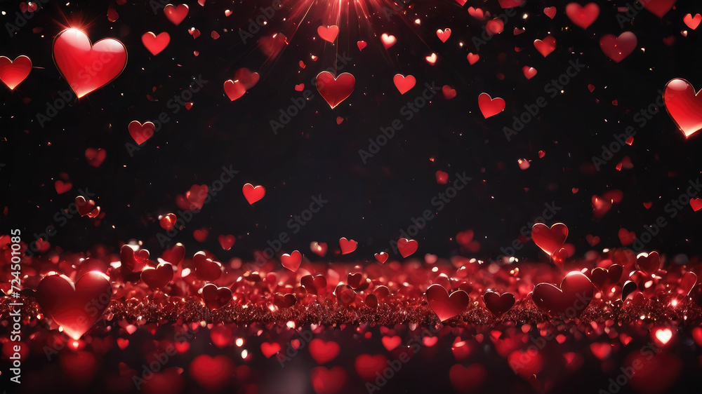 Heart background, Love hearts particles wallpaper, Wedding hearts ...