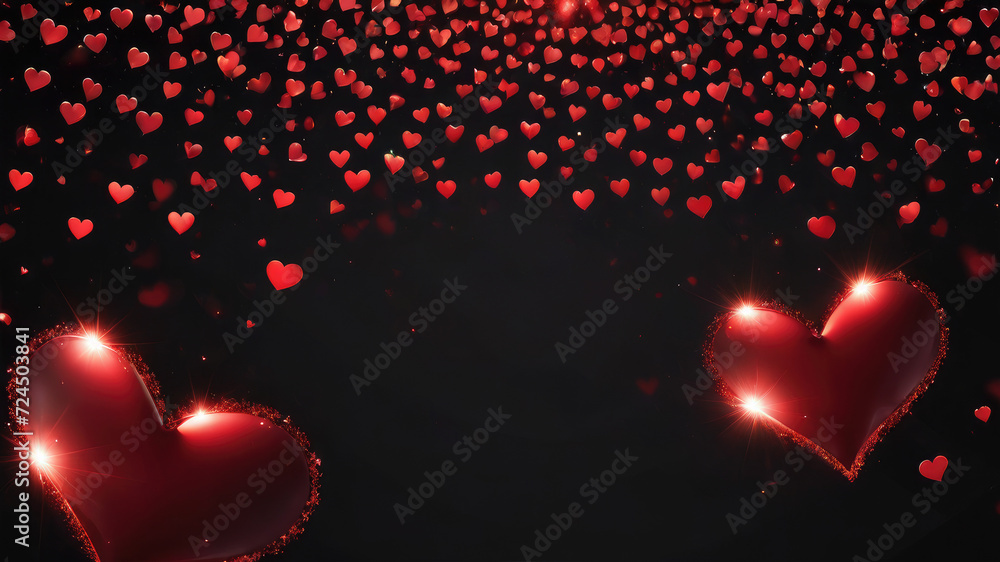 Heart background, Love hearts particles wallpaper, Wedding hearts ...
