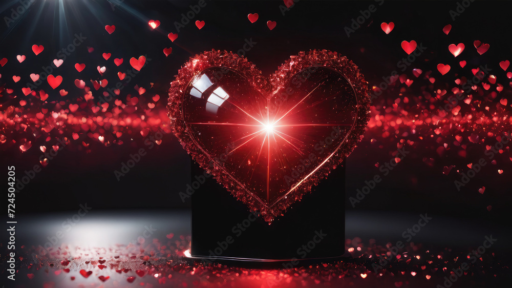 Heart background, Love hearts particles wallpaper, Wedding hearts ...