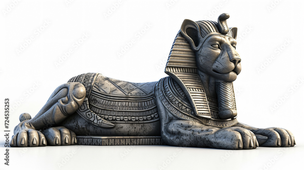 Captivating and mesmerizing, this enigmatic sphinx in 3D style is a ...