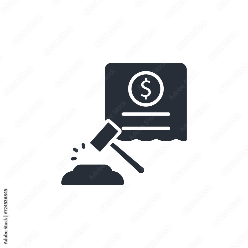 penalty icon. vector.Editable stroke.linear style sign for use web ...