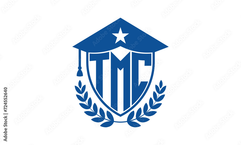 TMC three letter iconic academic logo design vector template. monogram ...