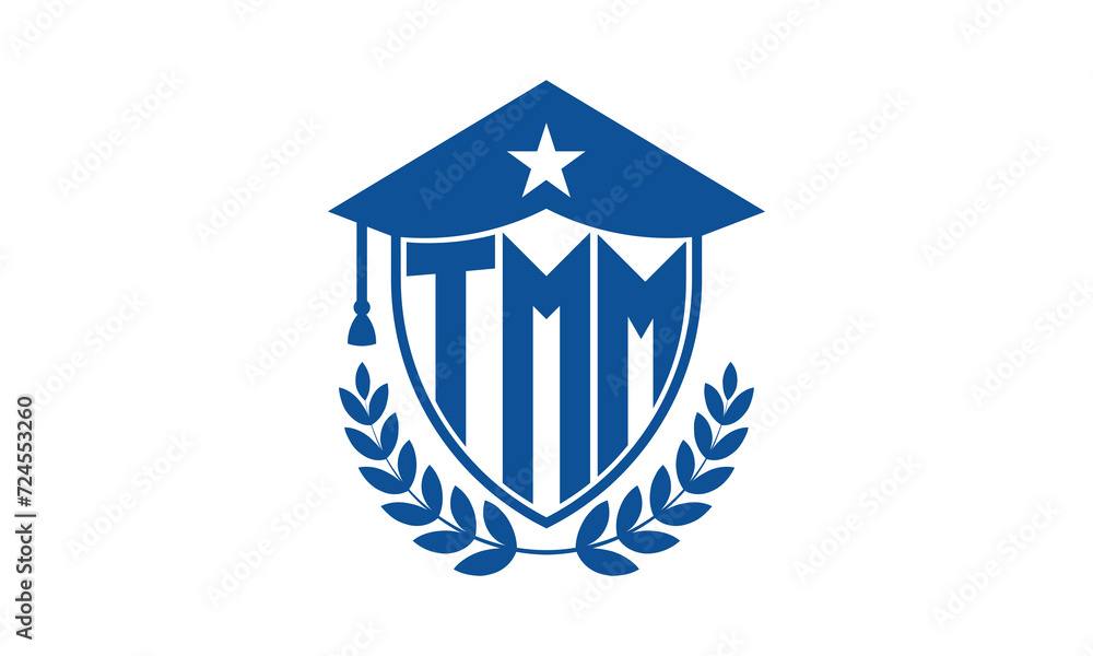 TMM three letter iconic academic logo design vector template. monogram ...