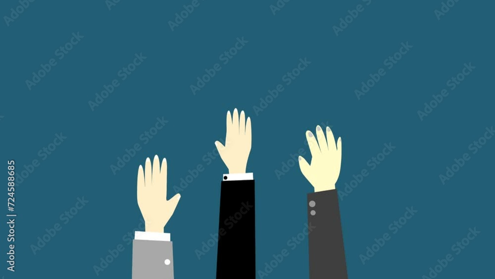 Animated illustration of a diverse group of business people joining ...