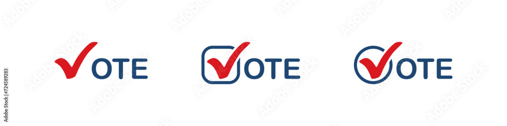 Vote vector icon. Vote. Election sign. USA presidential election 2024 ...