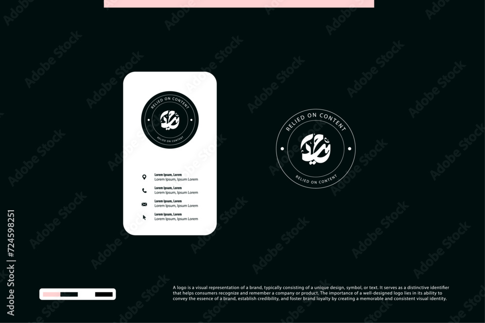 Haider, calligraphy arabic name lettering logo design template Stock ...