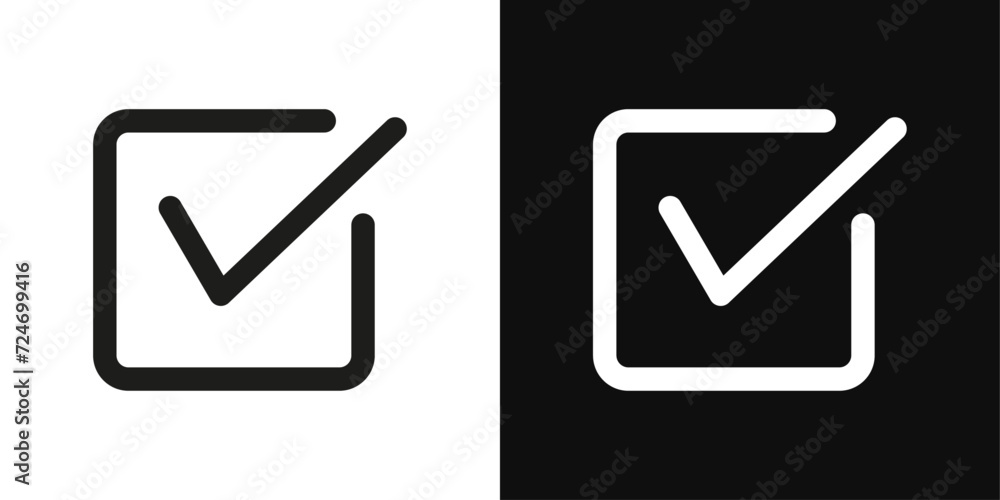 Checkbox icon set. Vector illustration Stock Vector | Adobe Stock
