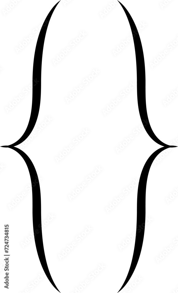 Curly braces, double symmetric brackets. Vector Typography symbols pair ...