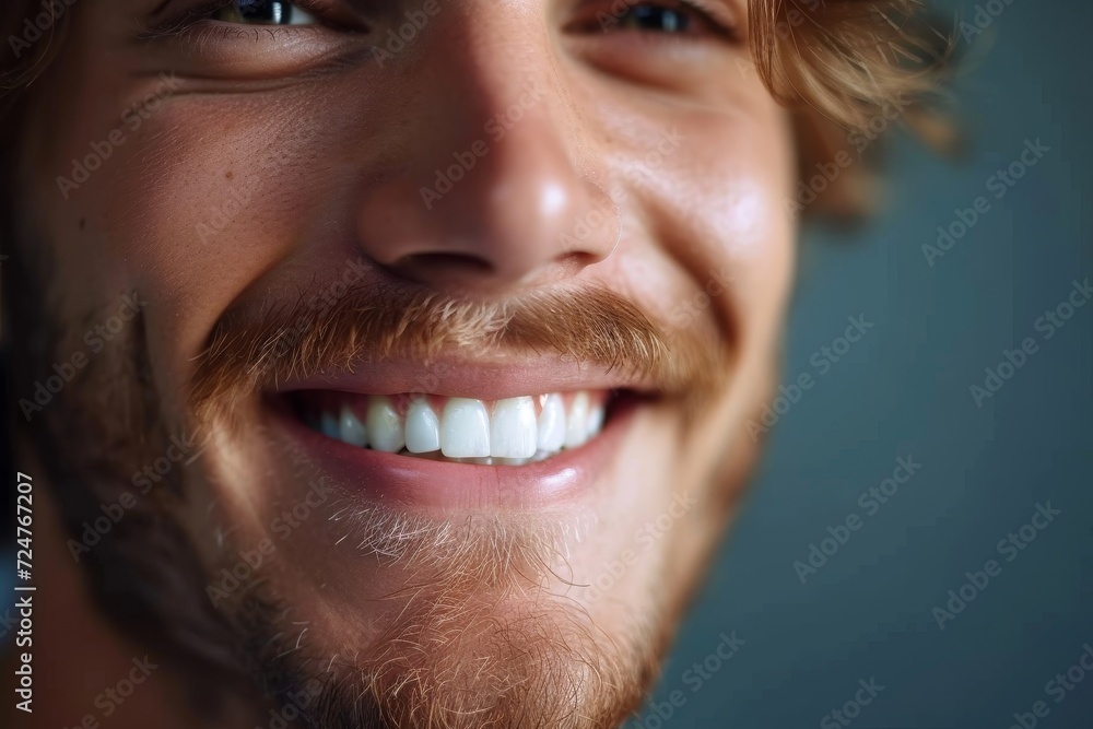An inviting portrait captures the warmth and character of a bearded man ...