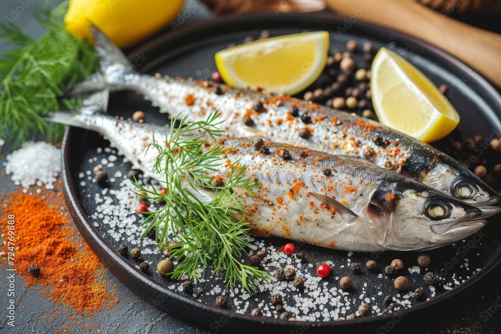 An aromatic seafood medley of tangy lemon and smoky fish, served atop a ...