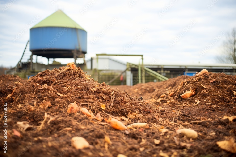 cow manure compost heap on a dairy farm Stock Photo | Adobe Stock