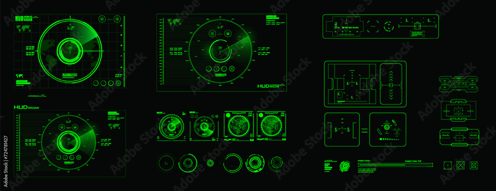 Interface with set homing targets, sights, radars. Interface device ...