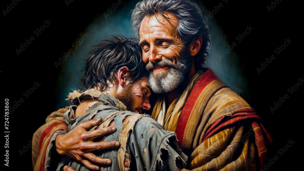 A Father's Embrace: The Prodigal Son's Bible Story of Journey Home to ...