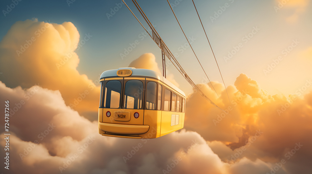 Tramway Design Desktop Wallpaper, Ai generative Stock Illustration ...