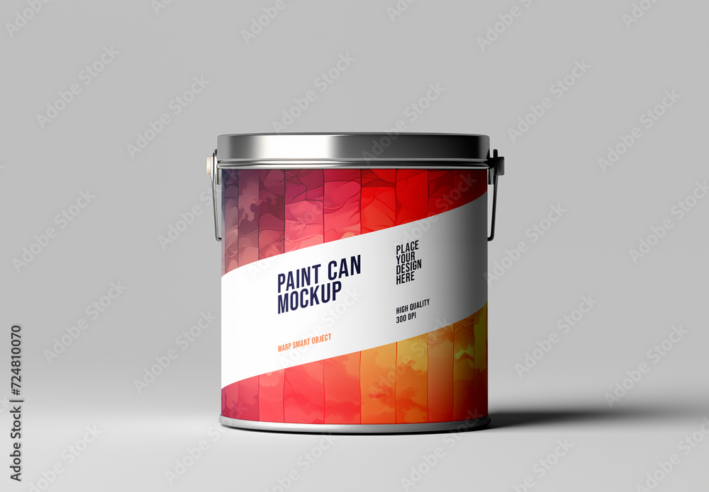 Paint Bucket Mockup Generated with AI Stock Template | Adobe Stock